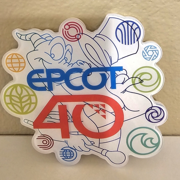 Disney | Kitchen | Disney Epcot 4th Anniversary Magnet With Figment Nwt ...